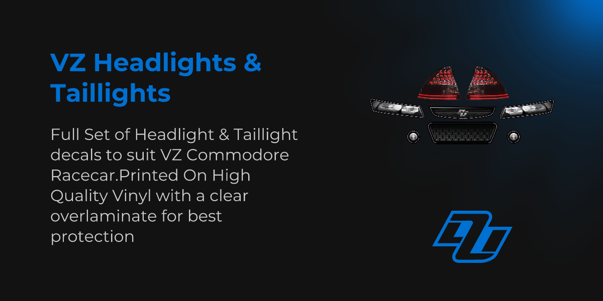 VZ Headlights & Taillights - Down Under Graphics